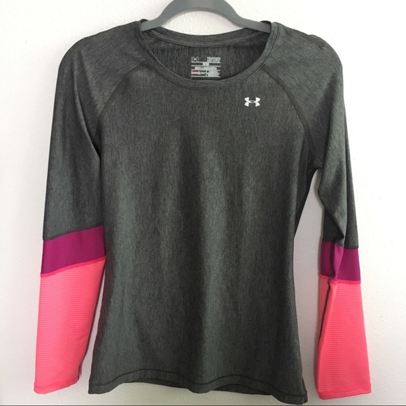 Under Armour | Tops | 2 For Under Armour Gray Pink Active Wear Xs ...